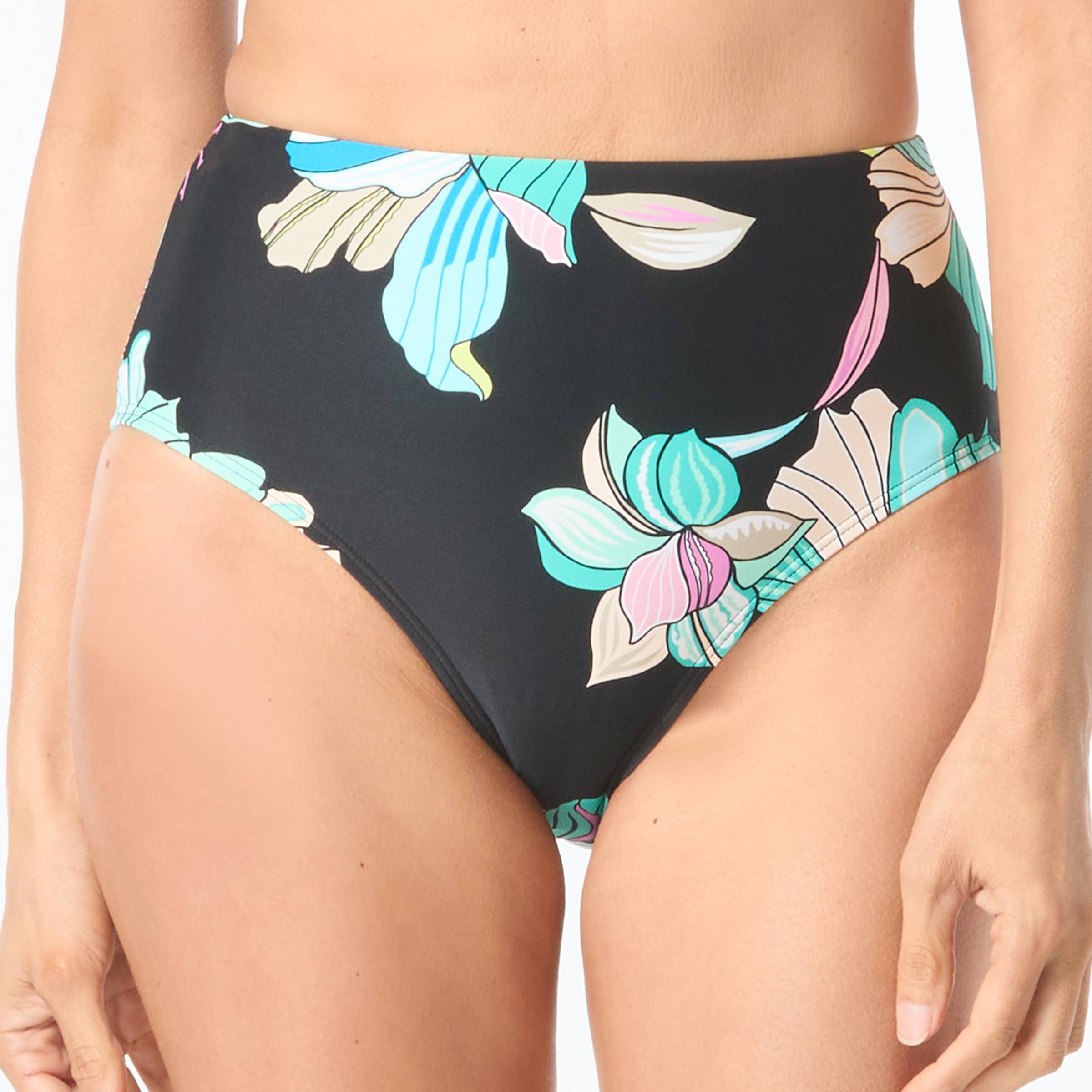 Thrive Ultra High Waist Bottom - T79146 - Aquatic Lotus – Ashley's Lingerie & Swimwear